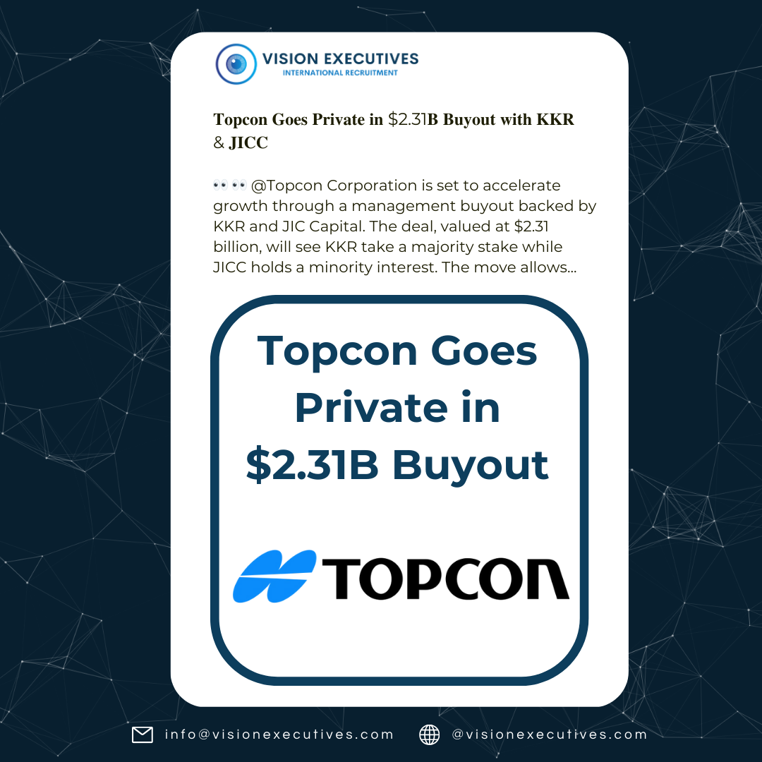 Topcon Goes Private in$2.31B Buyout with KKR & JICC